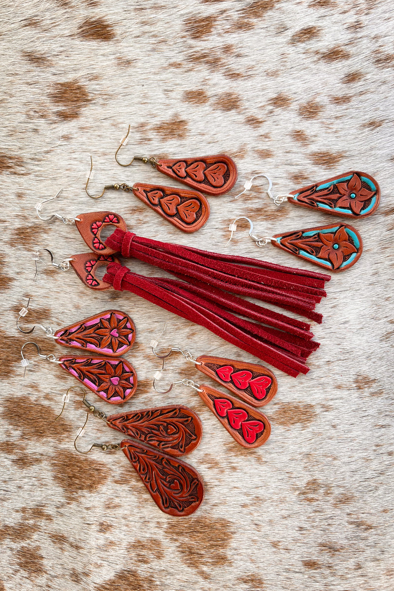 Classic Bleeding Heart Earrings – Ladyship Leather