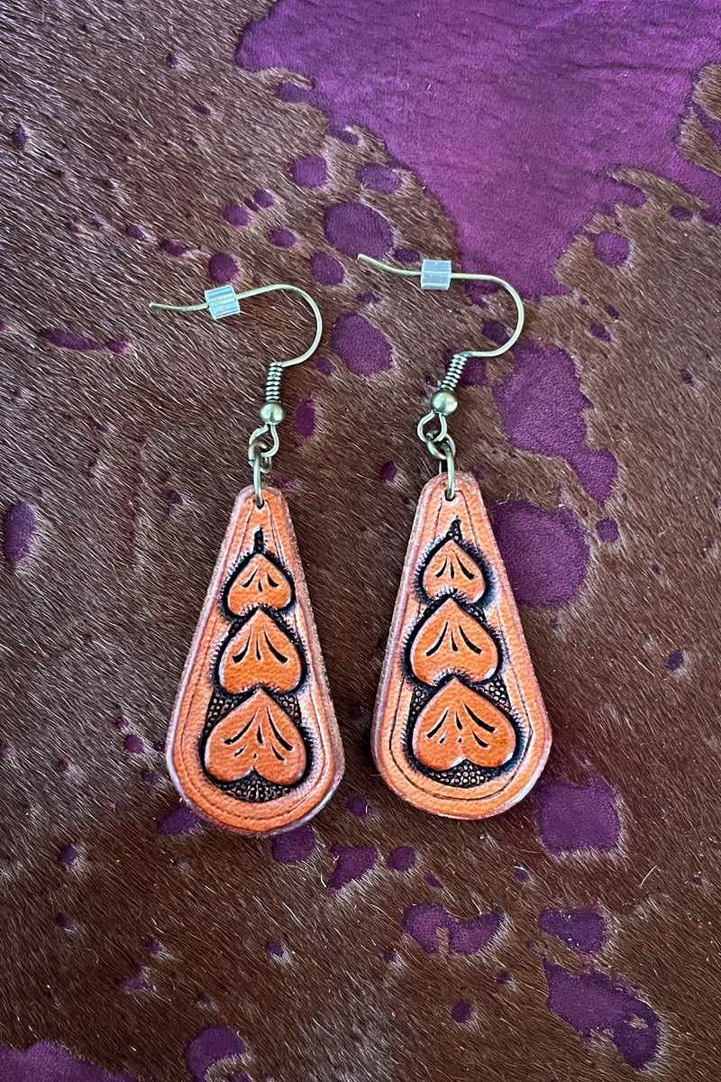 Classic Bleeding Heart Earrings – Ladyship Leather